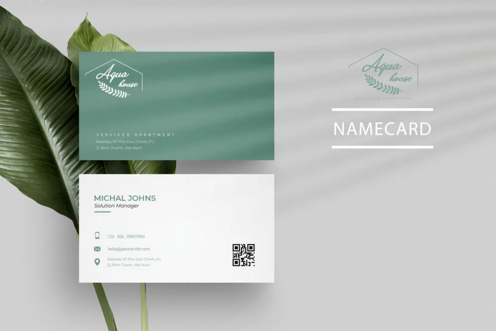 Aqua House brand identity logo - JAYbranding