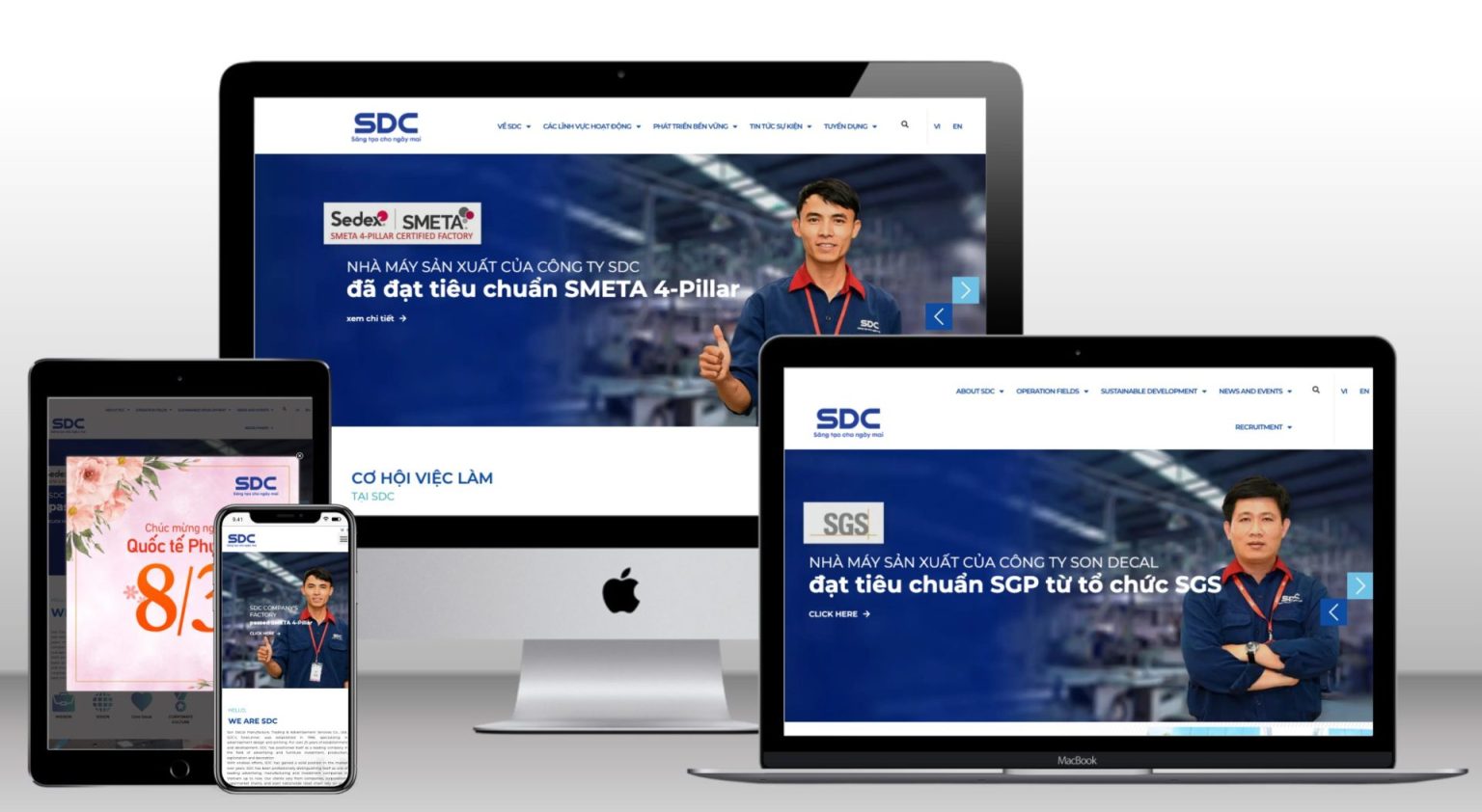 Website công ty Son Decal - SDC Advertising - Quảng Cáo SDC - JAYbranding